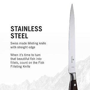 Victorinox Fully Forged Fillet Knife - Kitchen for Cutting Fish, Poultry & More - Premium Cooking Knife for Kitchen Accessories - 8"