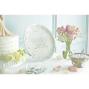 Enesco Our Name is Mud Wedding Mrs. Eat Drink and Be Married Platter, 11.25 Inch, Multicolor