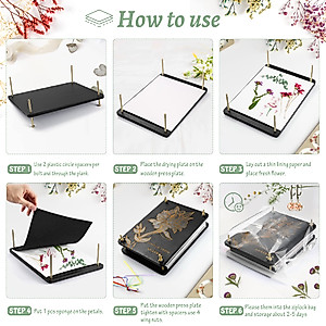 Suziko Large Flower Press with Photo Frame,Plant Pressing Kit for Adults Measures 11.8" x 8.7" 6 Layers, Fast Making Pressed Plant, Great Gift for Mothers Day Gifts