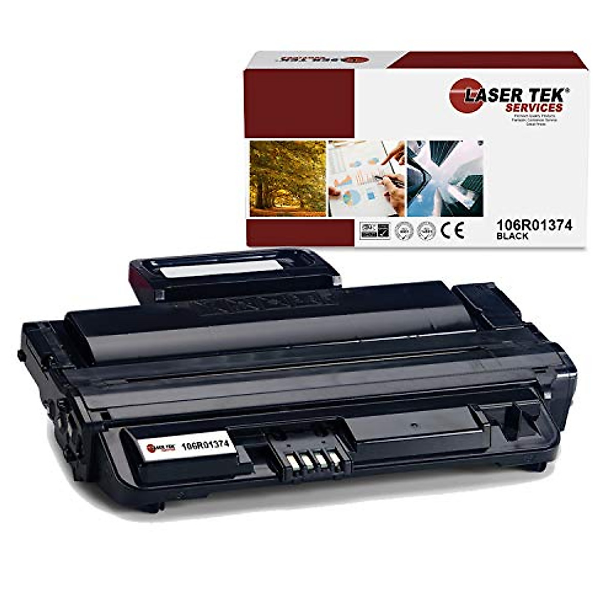 Laser Tek Services Compatible Toner Cartridge Replacement for Xerox 3250 106R01374 Works with Xerox Phaser 3250D 3250DN (Black, 1 Pack) - 5,000 Pages