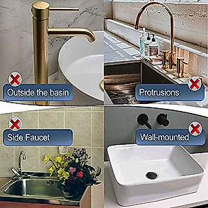 Actoridae Faucet Sink Splash Guard Water Catcher Mat with foldable trap for Kitchen & Bathroom Countertop Protect Suit for 2.5" Single Faucet