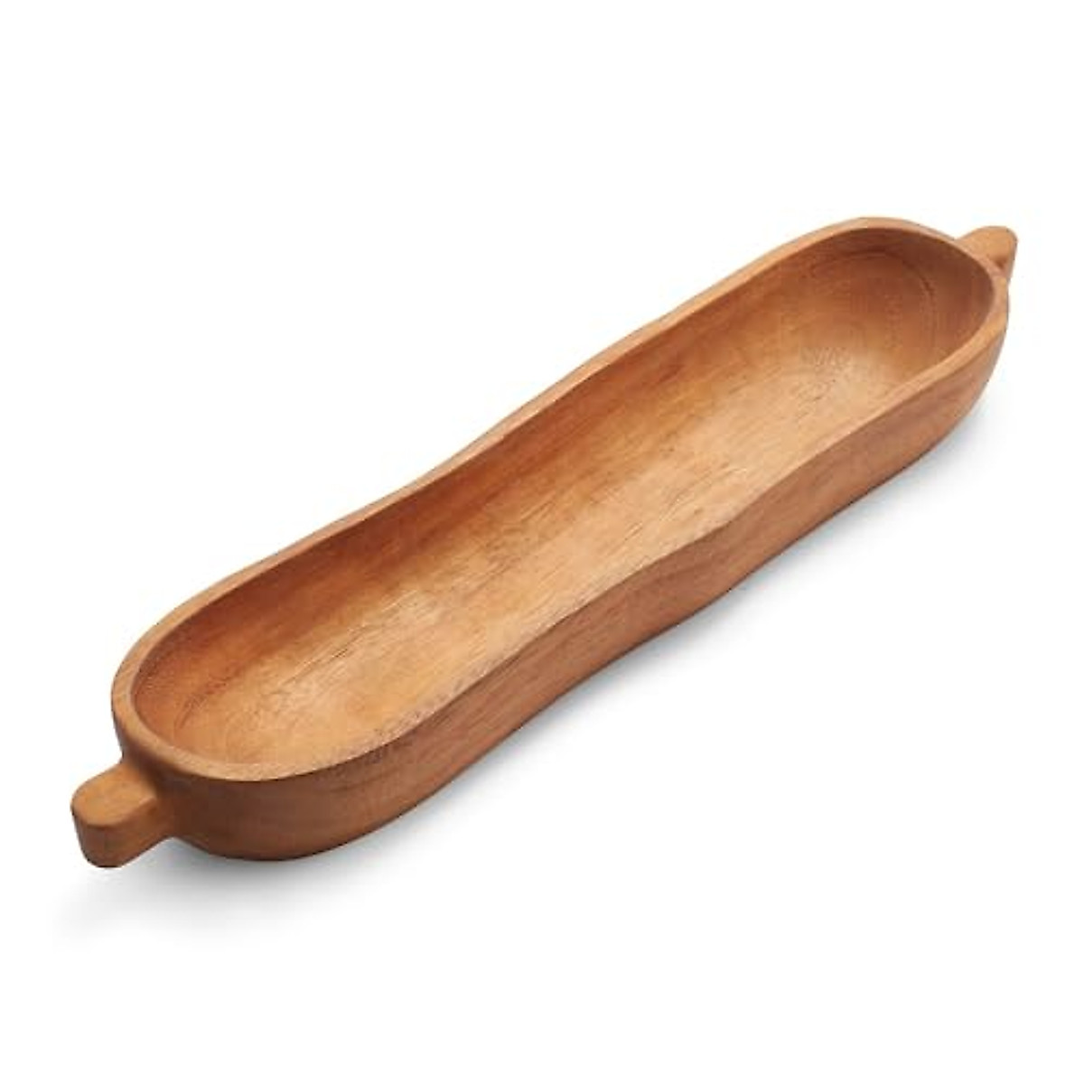 Acacia Serving Tray with Knobs, Brown