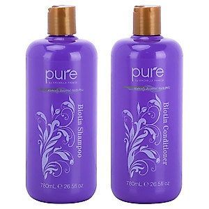 Biotin Shampoo and Conditioner Set for Thicker, Healthier Hair. Volumizing Stimulating Shampoo Conditioner Set for All Hair Types. Sulfate Free Shampoo Set Organic Ingredients!