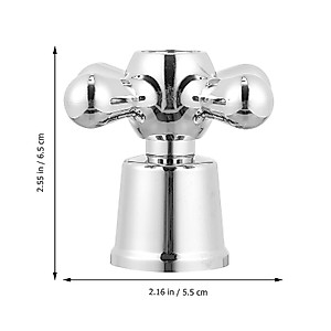 DOITOOL Single Handle Kitchen Faucet 5pcs Faucet Handle Plastic Cold and Hot Water Tape Lever Replacement Handle for Shower Bathtub Sink Basin Faucet Fittings Kitchen Faucet Handles