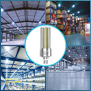 DuuToo 1000Watts Equivalent LED Corn Light Bulbs 200W E39 Mogul Base Lamp 5000K Daylight Super Bright 28950Lumens Indoor Large Area Lights AC110V Warehouse Workshop Gymnasium Shop Commercial Lighting