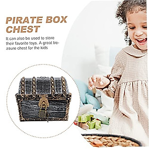 Zerodeko 1pc Box Pirate Box Plastic Playes Kids Treasure Chest Wooden Treasure Chest Box Girl Treasure Chest Metal Treasure Chest Jewelry Treasure Box Pirate Storage Chest Storage Chest Toy