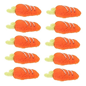 IMIKEYA 20 Pcs Felt Carrots Crafts Supplies Cap Decorations Christmas Garland Wool pom pom Felt Carrot Brooch Wool Felt Hairpin Accessories DIY Charm Clothes DIY Material