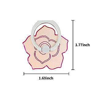 LaMignonne Cell Phone Ring Holder Metal Finger Grip 360° Rotation Kickstand Universal Phone Grip Compatible with All Smartphones (Gold)