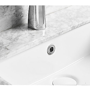 Greenspring Sink Basin Trim Overflow Cover Brass Insert In Hole Round Caps Brushed Nickel