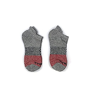 2 Pack Bombas Women's Originals Ankle Socks - Grey and Hot Pink / Medium