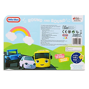 Little Tikes Baby Bum 5-Piece Chunky Wooden Sound Puzzle Plays Wheels on The Bus