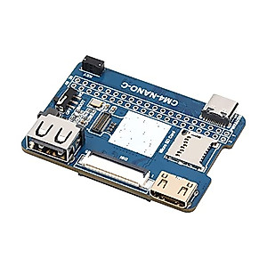 Nano Base Board (C) for Raspberry Pi Compute Module 4 Lite/eMMC, Onboard 8MP Camera Module with 160°FOV, Multiple Interfaces, Same Size as The Raspberry Pi CM4