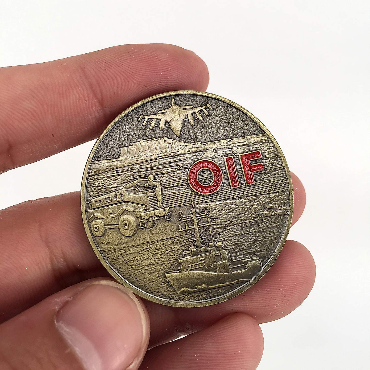 OIF Veterans Military Coin Iraqi Freedom Challenge Coin