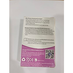 Hearprotek Sleeping Ear Plugs,2 Pairs Ear Plugs (32db & 30db) Ultra Soft Noise Reduction and Hearing Protection earplugs for Side Sleepers, snoring, Travel, Working, Safety (Pink)