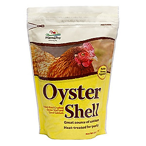 HARRIS Diatomaceous Earth Food Grade, 10lb with Powder Duster Included in The Bag & Manna Pro Crushed Oyster Shell | Egg-Laying Chickens | 5 LB