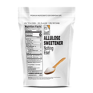It's Just - Allulose, Sugar Substitute, Keto Friendly Sweetener, Non-Glycemic, Non-GMO (11oz)