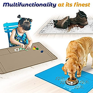 Famous Rhino - The Original Under Sink Mat - Silicone Waterproof mat, Adjustable, Easy to Clean, Kitchen cabinet liner, Disifenction Surface - 34" x 22" or smaller