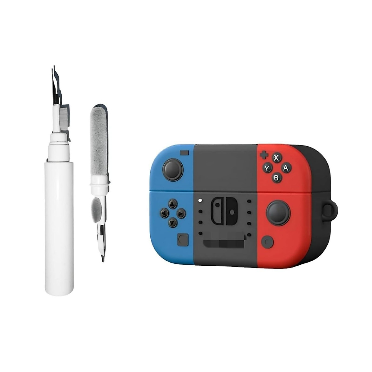 [3 in 1] Case Compatible with Sony WF-1000XM5 with Keychain, Soft Silicone Anime Cartoon Games Console Shockproof Protective with Cleaning Kit for Man