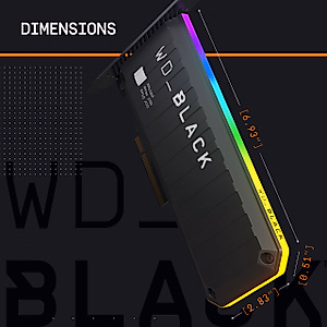 WD_BLACK 1TB AN1500 NVMe Internal Gaming Solid State Drive SSD Add-In-Card - Gen3 PCIe, Up to 6500 MB/s - WDS100T1X0L
