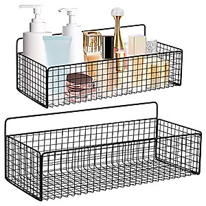 2Pcs Shower Caddy Shelf Organizer Rack, JOPBENG No Drilling Wall Mounted Bathroom Organizer, Rustproof Self Adhesive Shower Shelves for Bathroom Toilet Kitchen RV