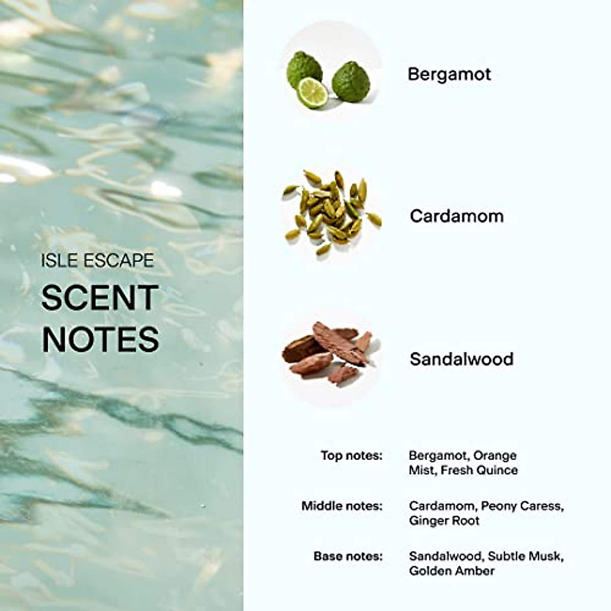 Skylar Isle Escape Eau de Parfum - Hypoallergenic & Clean Perfume for Women & Men, Vegan & Safe for Sensitive Skin - Fresh Perfume with Notes of Bergamot, Cardamom & Sandalwood - 10mL /0.33 Fl oz