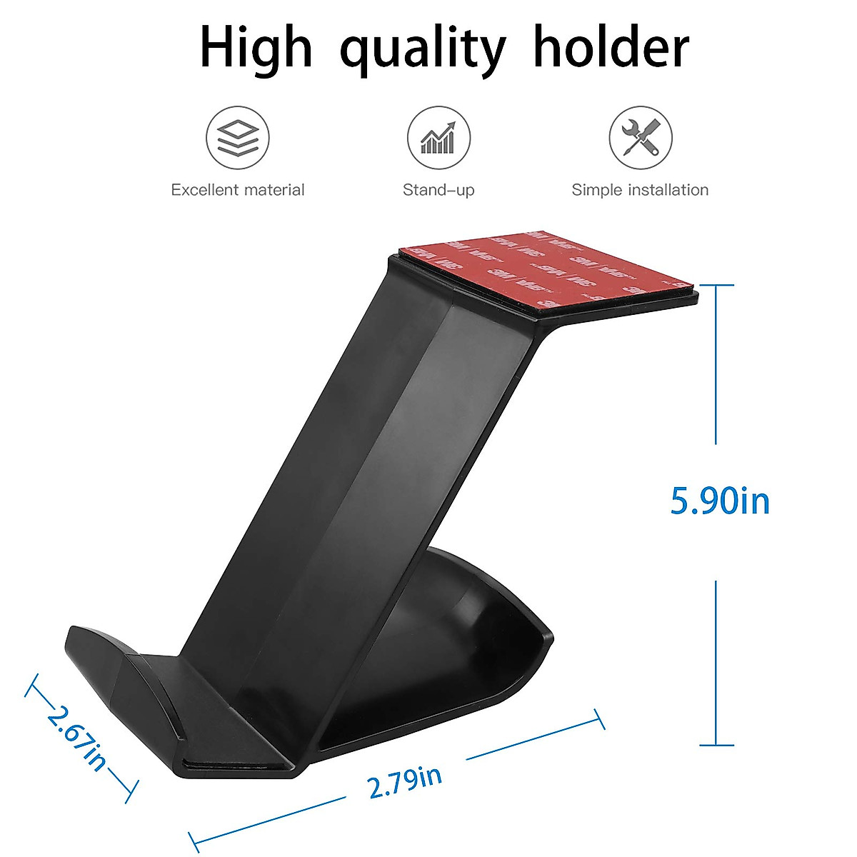 VOMENC Game Controller Under Desk Gamepad Controller Mount Holder for Xbox ONE Switch PS4 PS5 Xbox Series X|S STEAM PC Nintendo, Strong Adhesive Holder for Universal Gamepad