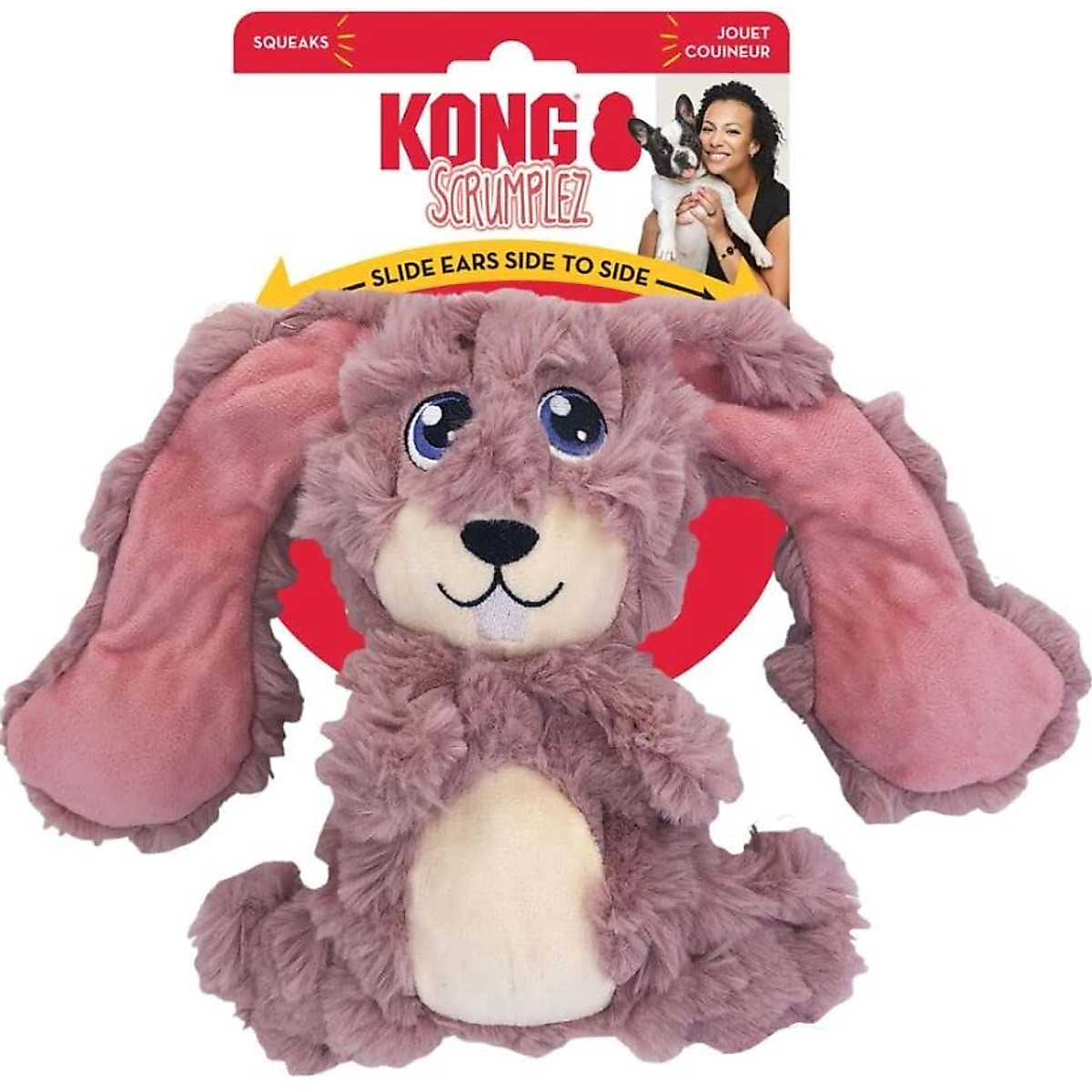 KONG Company 38749875: Scrumplez Dog Toy, Bunny Md