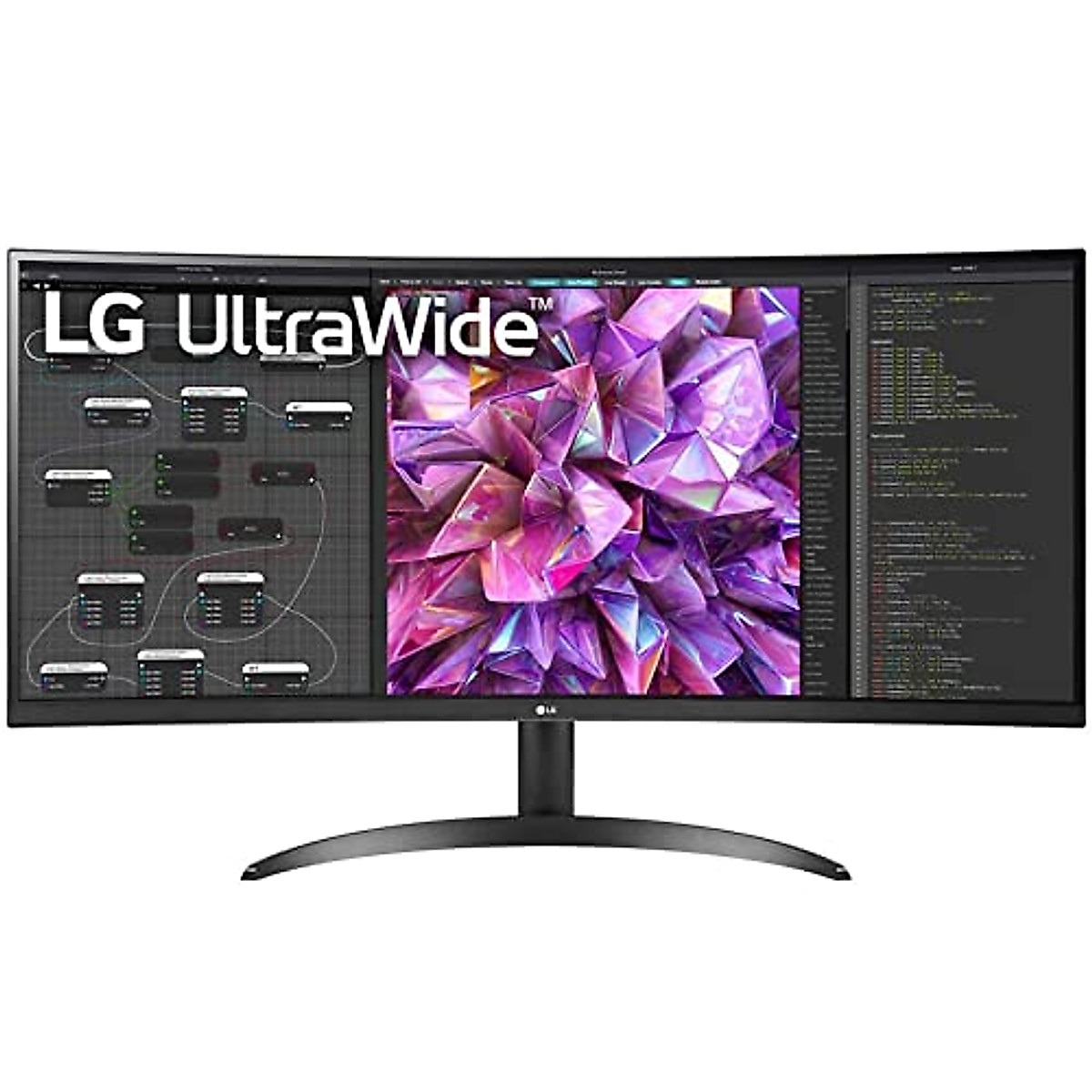 LG 34WQ60C-B 34" 21:9 Curved UltraWide QHD (3440 x 1440) PC Monitor Bundle with Deco Gear Wired Gaming Mouse and Deco Gear Large Extended Pro Gaming Mouse Pad