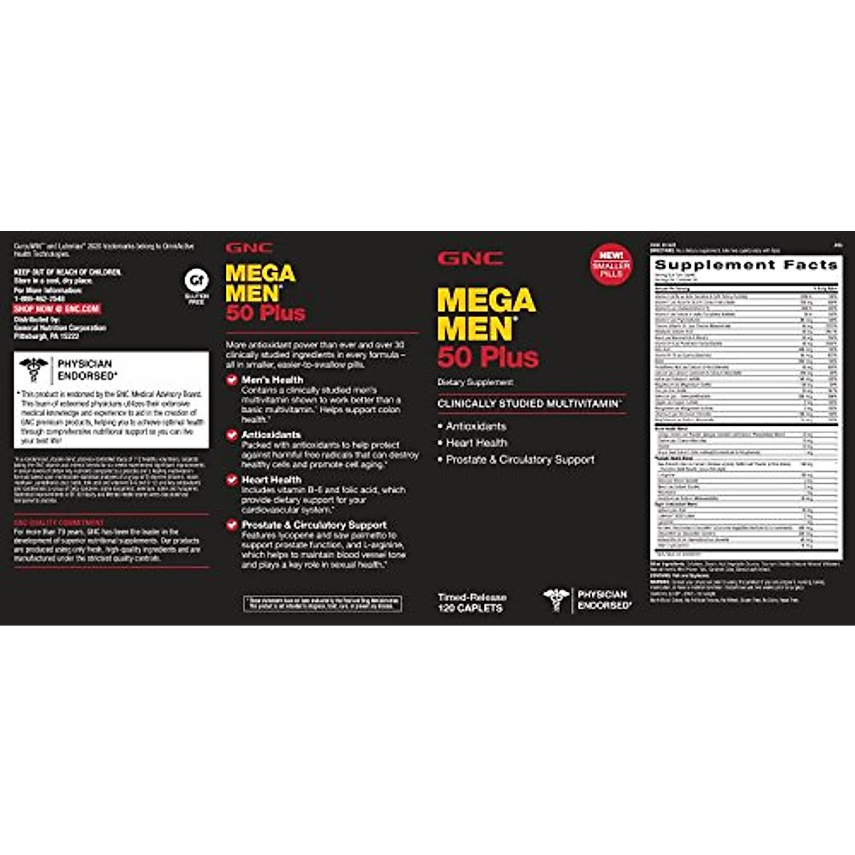 GNC Mega Men 50 Plus Multivitamin