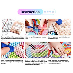 Puraikcmi 4th of July Diamond Paintings Kits for Adults Kids Eagle American Flag 16x20 Inch Patriotic Diamond Art Round Diamonds Dots Gem Wall Decor