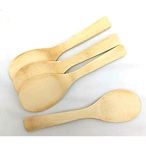 JapanBargain 3669, Natural Bamboo Rice Paddle Rice Scoop Spoon Cooking Spatula for Non Stick Cookware, 9 inches