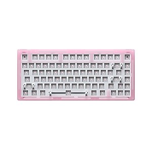 EPOMAKER ACR75 Kit 75% 81-Key Arcylic Gasket Mount Mechanical Keyboard Kit for Windows/Mac/Linus (Pink)