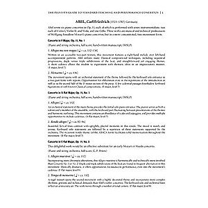 The Pianist's Guide to Standard Teaching and Performance Concertos: An Invaluable Resource of Keyboard Concertos from Baroque Through Contemporary Periods for Teachers, Students, and Performers