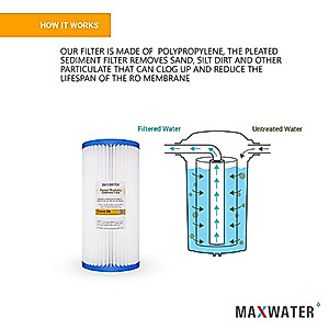 8 pack R50-BBSA Compatible Heavy Duty 10" x 4.5" Water Cartridge HD-950 Filters Packs (50 micron) compatible with 10" BB Whole House Systems