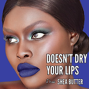 Mynena Blue Long-Lasting Matte Liquid Lipstick | Intense Color, Smudge-Proof & Waterproof | Comfortable, Hydrating Shea Butter | Vegan & Cruelty-Free | Mavi