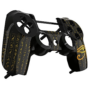 eXtremeRate Eye of Providence Origins Patterned Custom Faceplate Cover, Replacement Front Housing Shell Case Compatible with ps4 Slim Pro Controller JDM-040/050/055 - Controller NOT Included