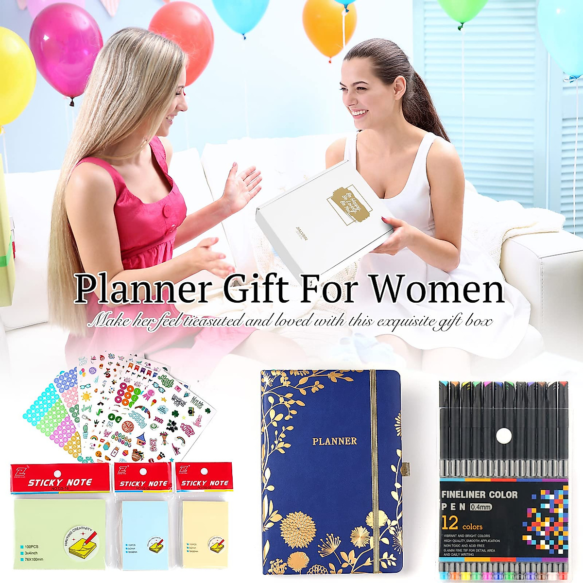 Weekly and Monthly Planner 2024-2025 to Increase Productivity and Hit Your Goals journal Christmas Gifts for women Notebooks for Work Undated Planner Agenda Habit Tracker Planner Gift Set