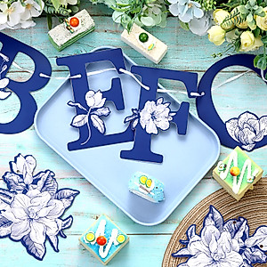 Jollyboom Something Blue Before I Do Banner for Women Girl, Something Blue Bridal Shower Decoration NO DIY Reqired Banner for Bridal Shower Bachelorette Engagement Wedding Party