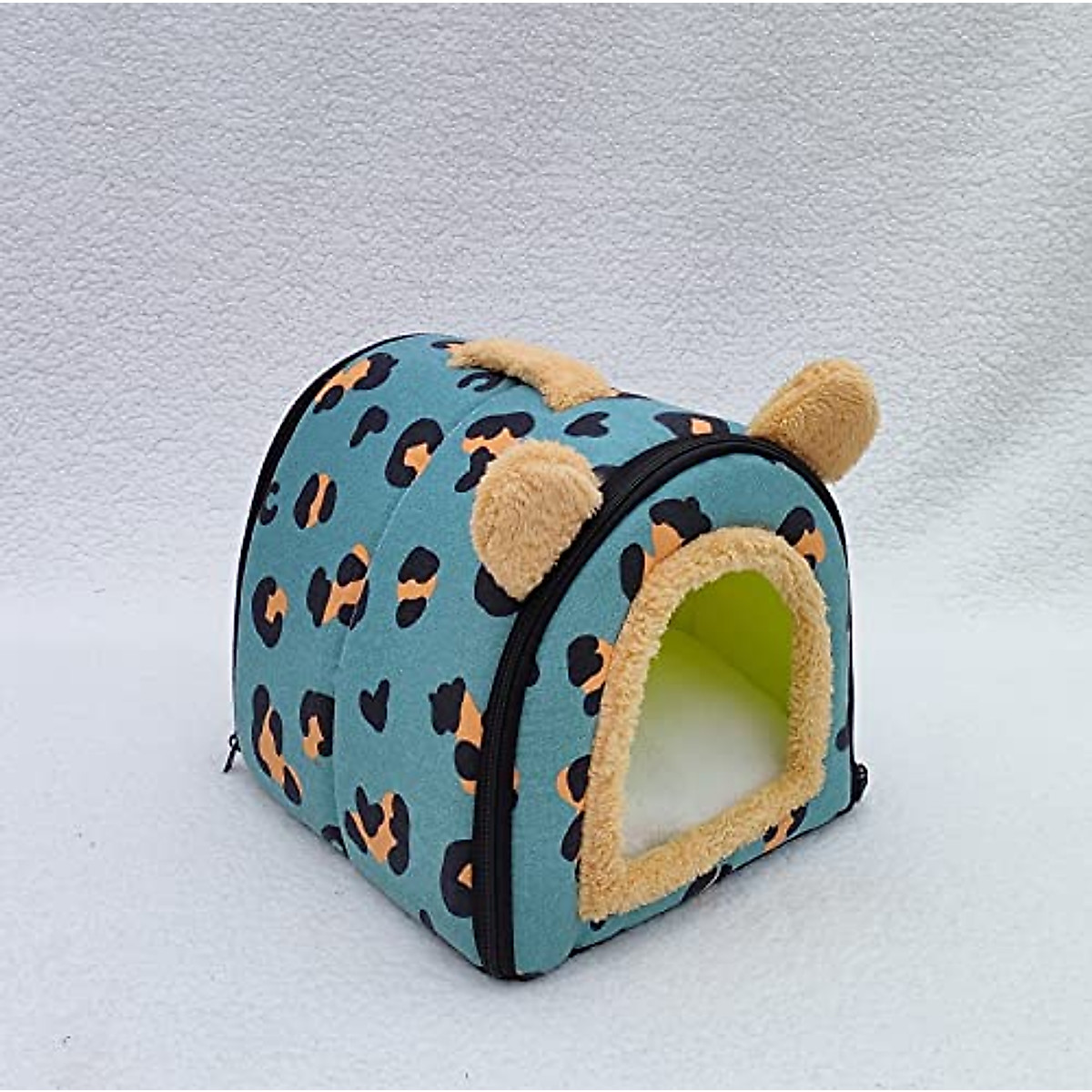 Petyoung Guinea Pig Hideout Hamster Bed Rabbit House Cave Accessories, Small Animals Cozy Hide-Out for Bunny Hedgehog Ferret Chinchilla