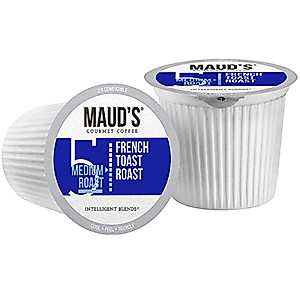 Maud's Super Flavored Coffee Variety Pack, 80ct. Solar Energy Produced Recyclable Single Serve Flavored Coffee Pods Jam-Packed with 16 Flavors - 100% Arabica Coffee California Roasted, KCup Compatible