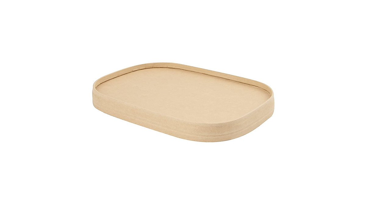 Bio Tek Lids for To Go Containers - 100 Kraft Lids