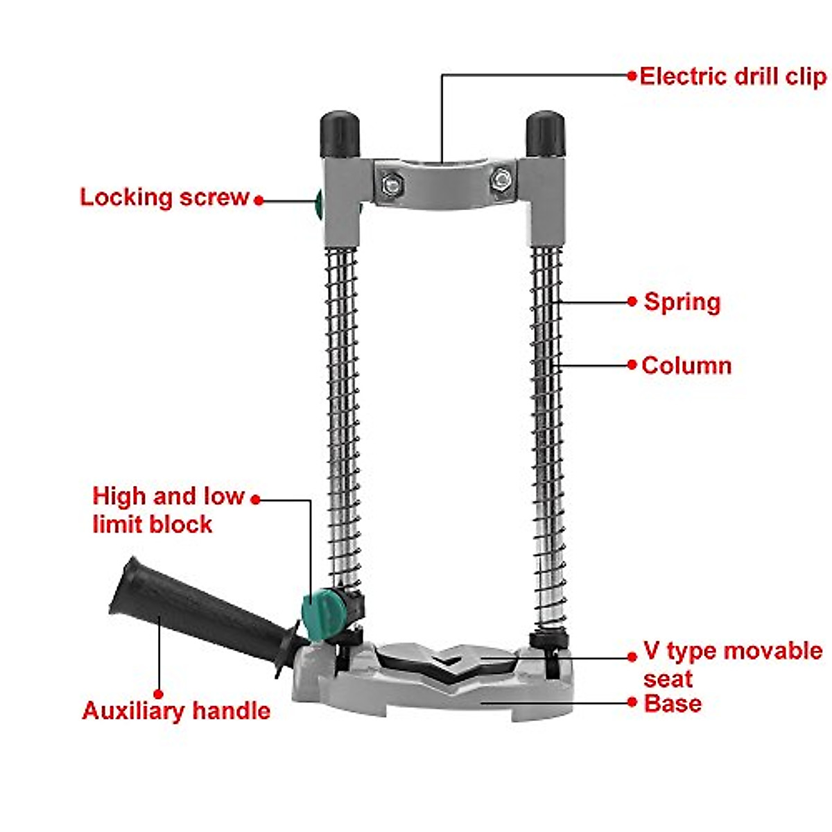 Drill Stand,Adjustable Angle Drill Holder Guide Stand Positioning Bracket for Electric Drill