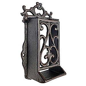 NACH Cast Iron Vintage Match Box Holder