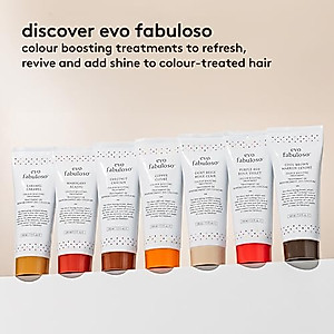 EVO Fabuloso - Color Boosting Treatment - Color Care Conditioner for Color-Treated Hair - Nourishing Hair Treatment for Dry Hair & Instant Colour Boost (Purple Red, 7.5 Fl Oz)