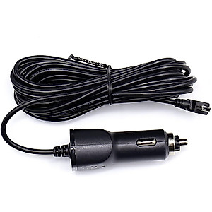 Pruveeo Car Charger Mini USB Adapter for D80/D90-4CH Mini Dash cam, Replacement Vehicle Power Cable Cord
