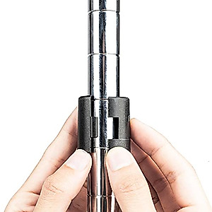 NC Portable Simple Assembly Wardrobe Hanger Closet Storage Rack System Kit Expandable Clothes Storage Metal Rack Storage Cabinet Shoe Cabinet-Silver