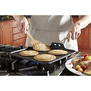 Calphalon Contemporary Hard-Anodized Aluminum Nonstick Cookware, Square Griddle Pan, 11-inch, Black