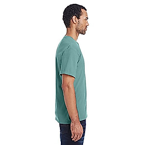 Men's 5.5 oz., 100% Ringspun Cotton Garment-Dyed T-Shirt L CYPRESS GREEN