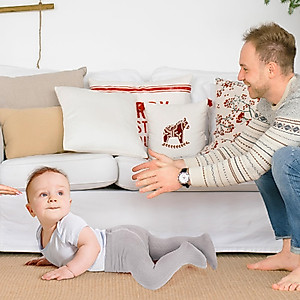 WEWINK PLUS Baby Toddler Girls Tights 3 Pack Knit Cotton Dance Leggings Pants for Infant Girl Stockings (style B twist, 0-6 month)