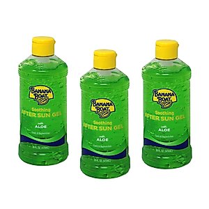 Banana Boat Aloe Aftersun Gel Soothes Dry Sunburned Skin: Size 16 Oz (Pack of 3)